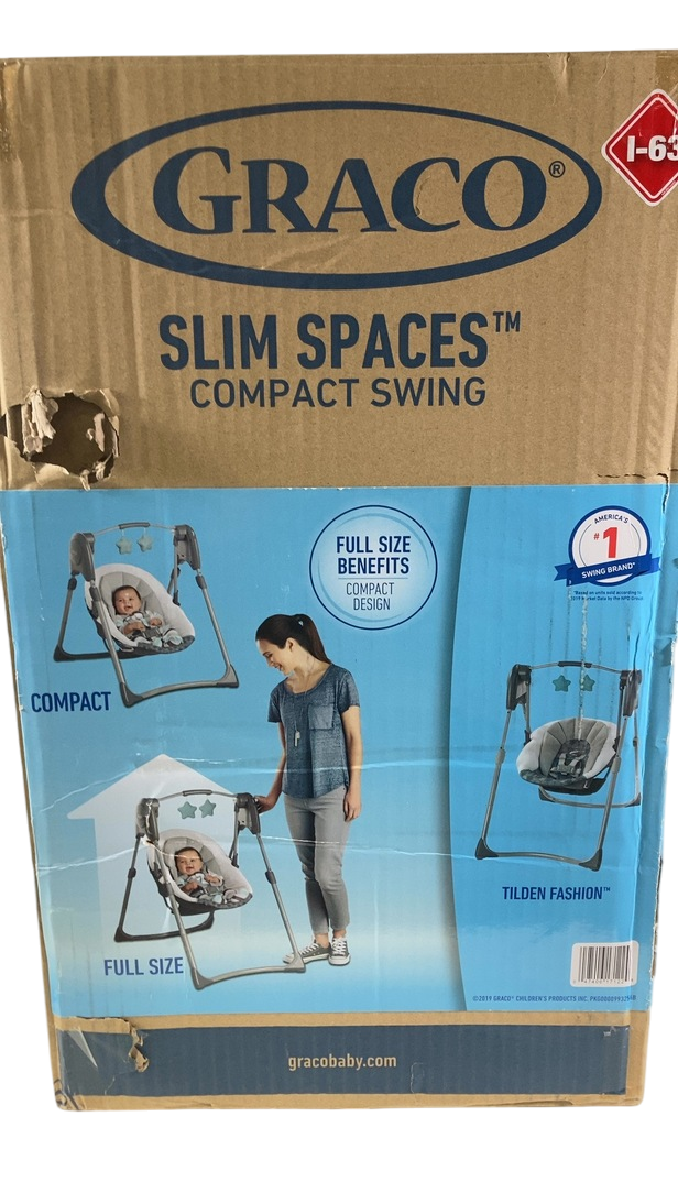 Graco Slim Spaces Compact Baby Swing, Grey — GoodBuy Gear