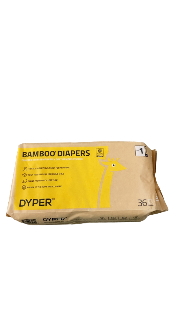 DYPER Bamboo Diapers, Size 1, 36 Count — GoodBuy Gear