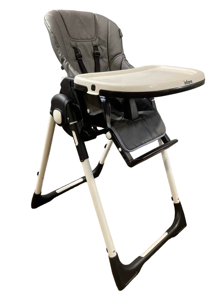 Infans Adjustable and Foldable High Chair, Light Grey