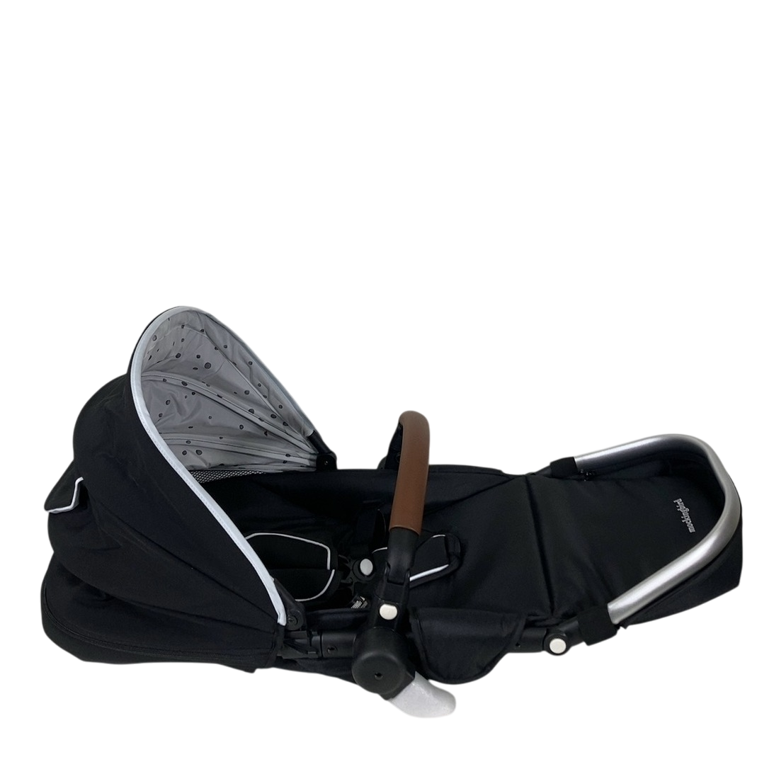 Mockingbird 2nd Seat Kit with Extendable Canopy, Black, Silver With Pe ...