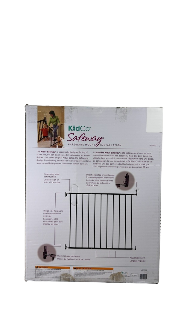 KidCo Safeway Gate, Black, Hardware Mount — GoodBuy Gear
