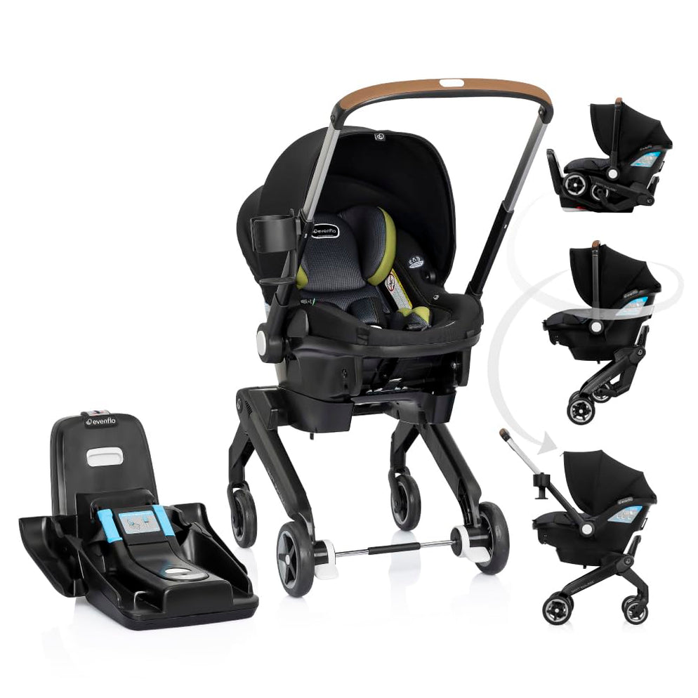 Evenflo Shyft Dual Ride Infant Car Seat Stroller Combo, Durham Green ...