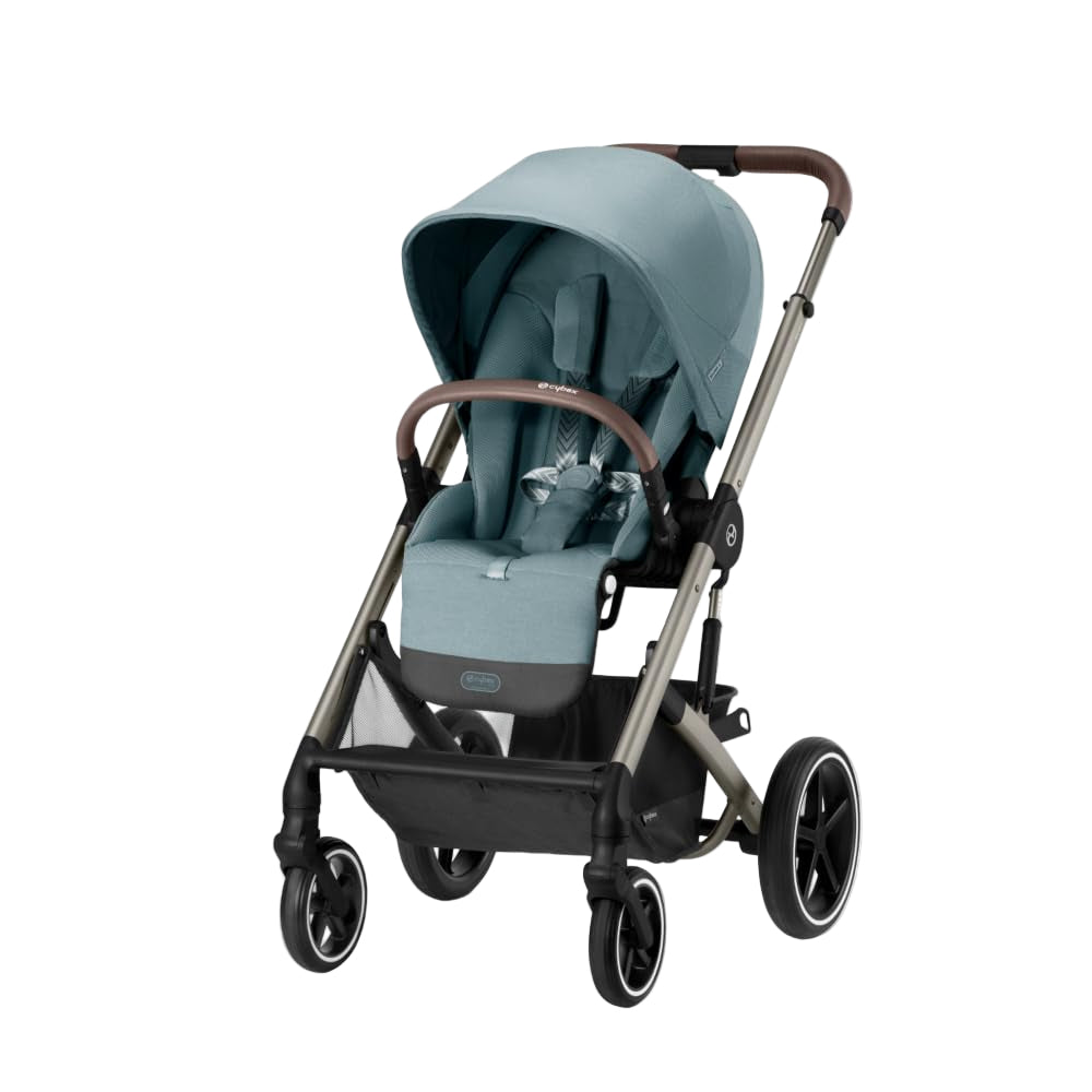 Cybex Balios S Lux Stroller, 2024, Sky Blue, Taupe Frame — GoodBuy Gear