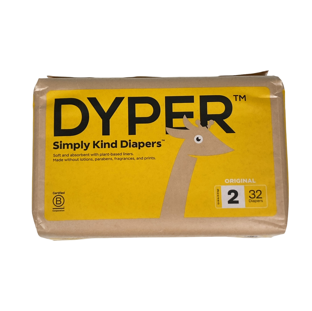 DYPER Bamboo Diapers, Size 2, 32 Count — GoodBuy Gear
