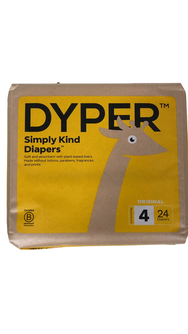 DYPER Bamboo Diapers, Size 4, 24 Count — GoodBuy Gear