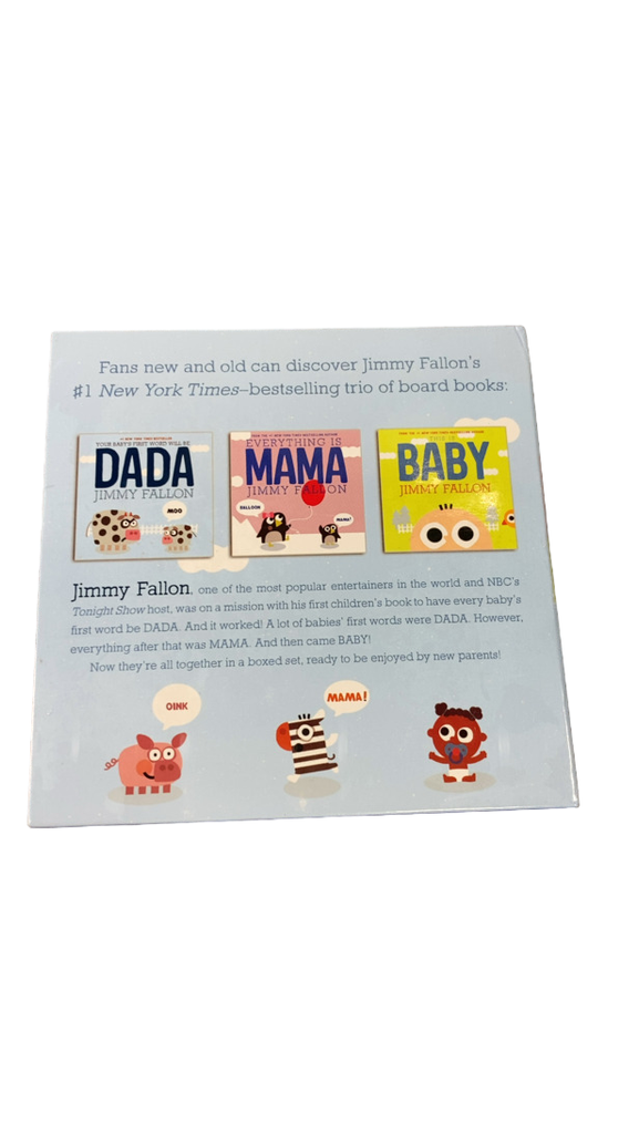 Jimmy Fallon DADA, MAMA, and BABY Board Book Boxed Set