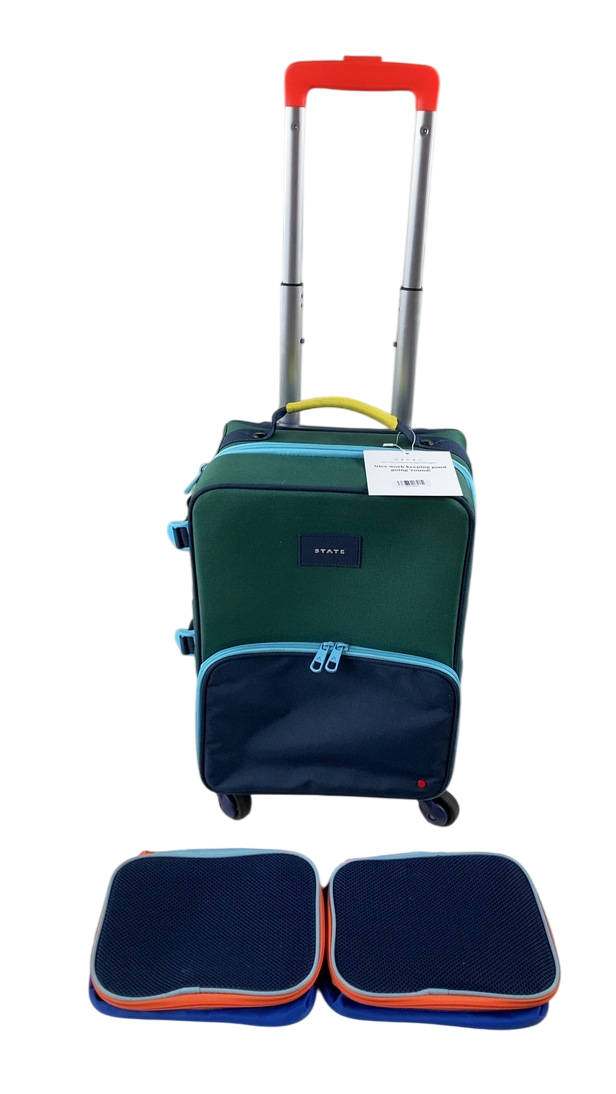 STATE Bags Logan Suitcase, Green/Navy — GoodBuy Gear