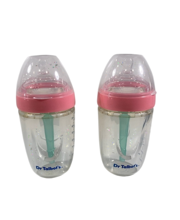 Dr. Talbots Squeezy Silicone Anti-Colic Bottle 2 Pack, Pink, 8 oz ...
