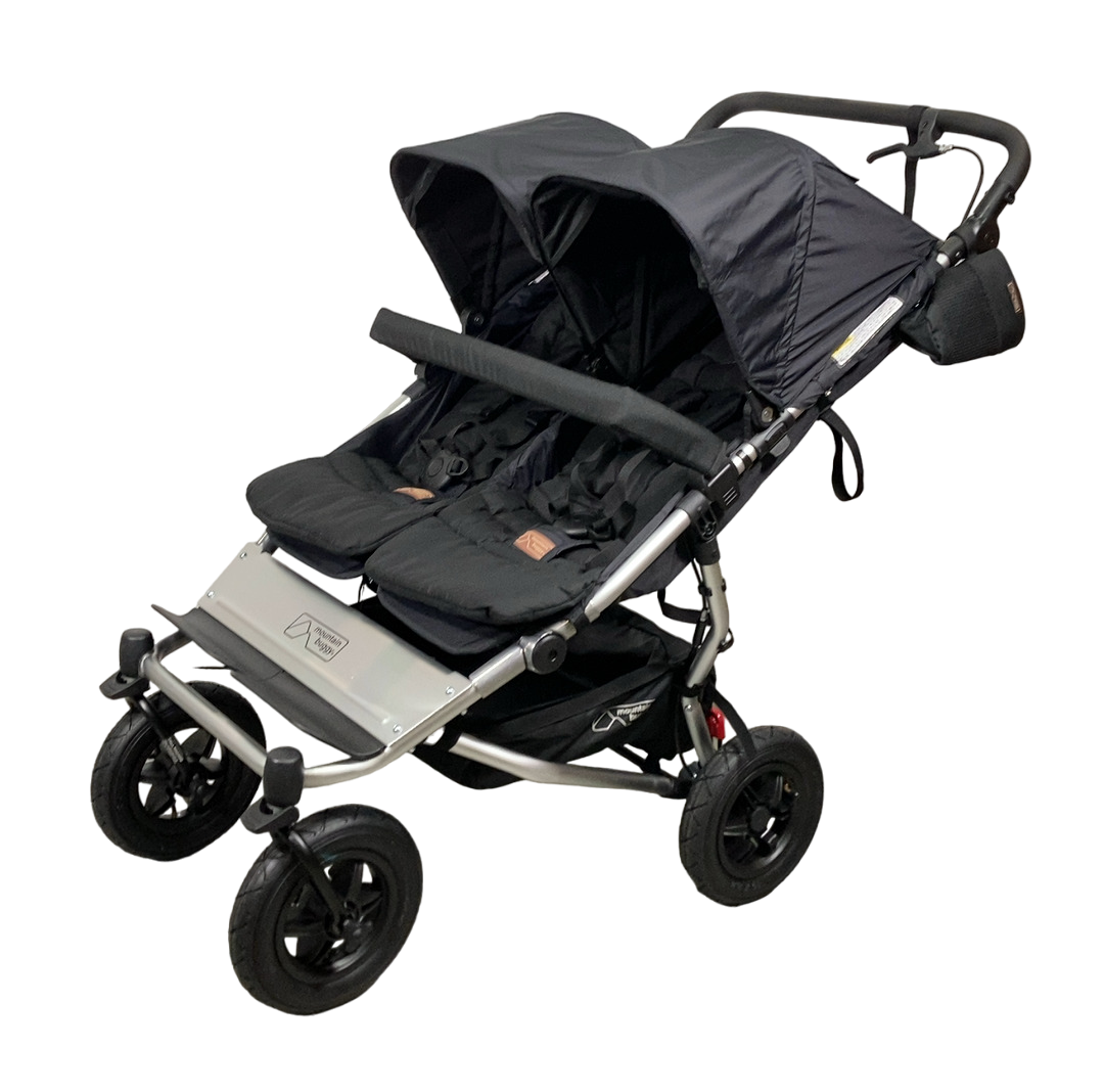 Mountain Buggy Duet Double Stroller, 2024, Black — GoodBuy Gear