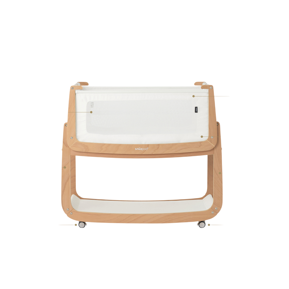 Snuz SnuzPod5 Bedside Bassinet, Walnut — GoodBuy Gear