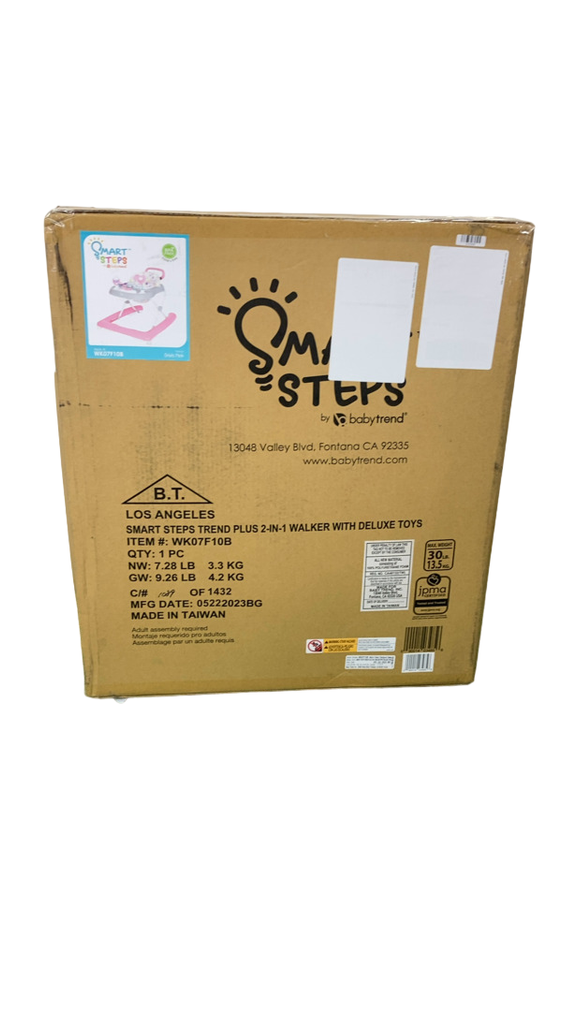 Baby Trend Smart Steps Activity Walker, Orbits Pink