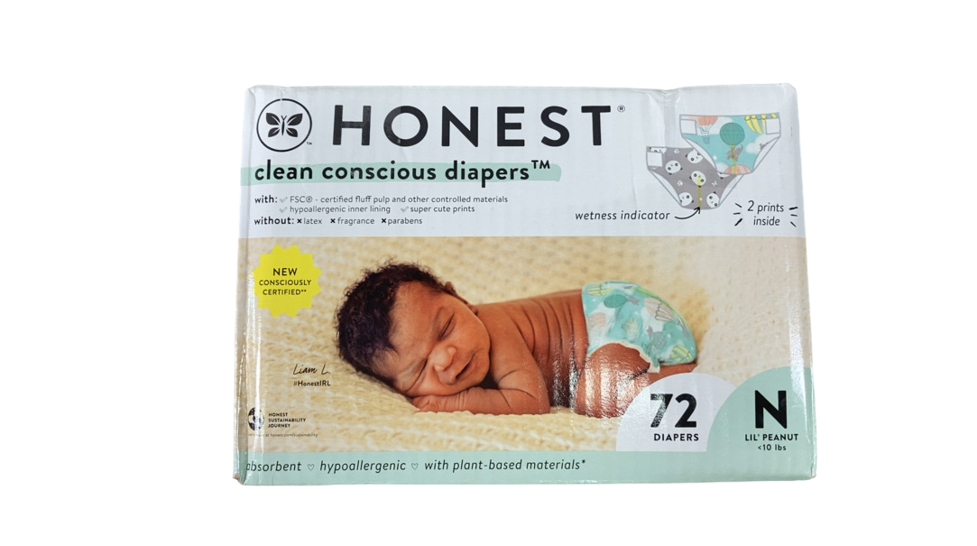 Honest Company Club Box Diapers, NB, Above It All + Pandas — GoodBuy Gear