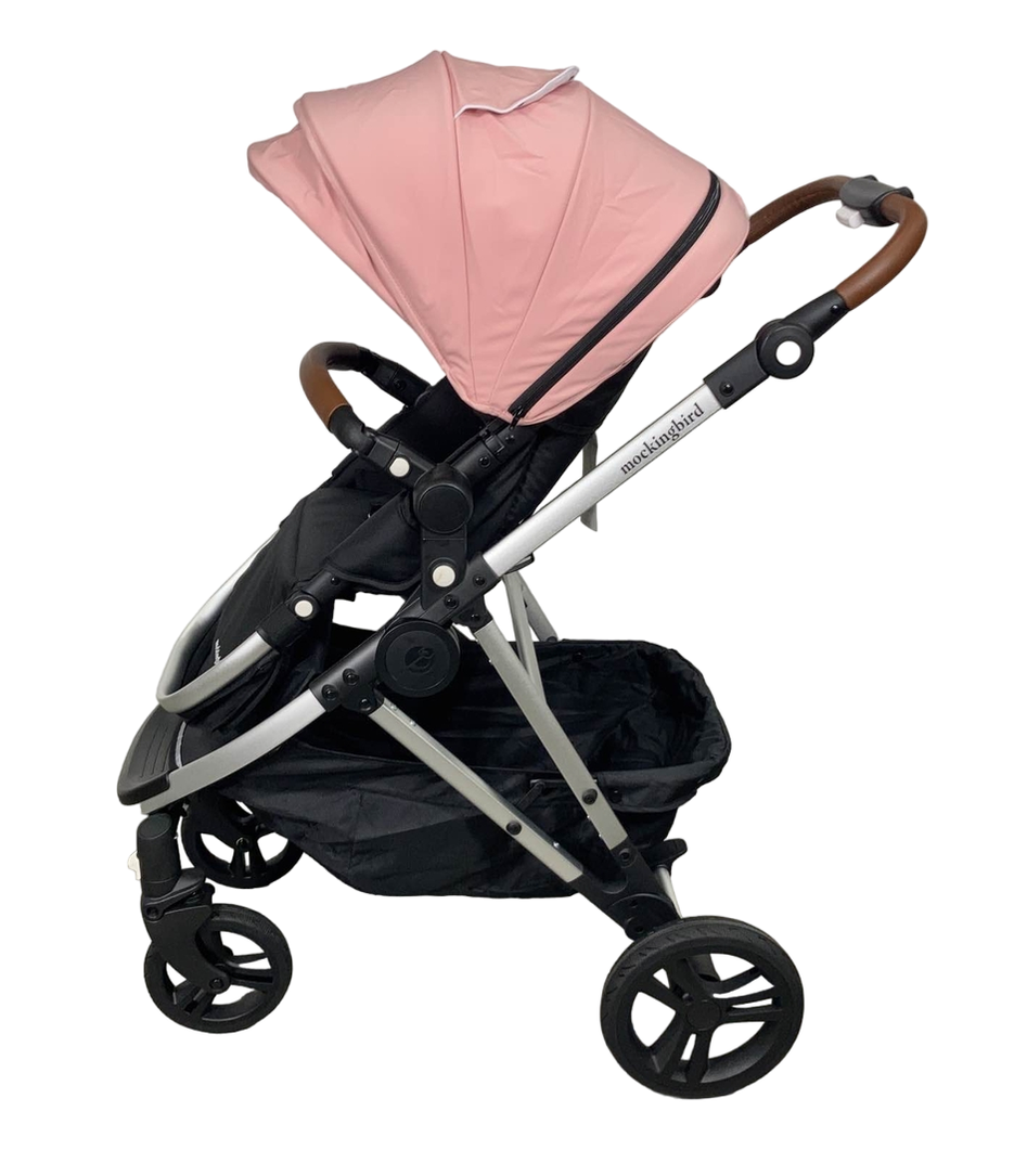 Mockingbird Single 2.0 Stroller, Silver with Penny Leather, Watercolor ...