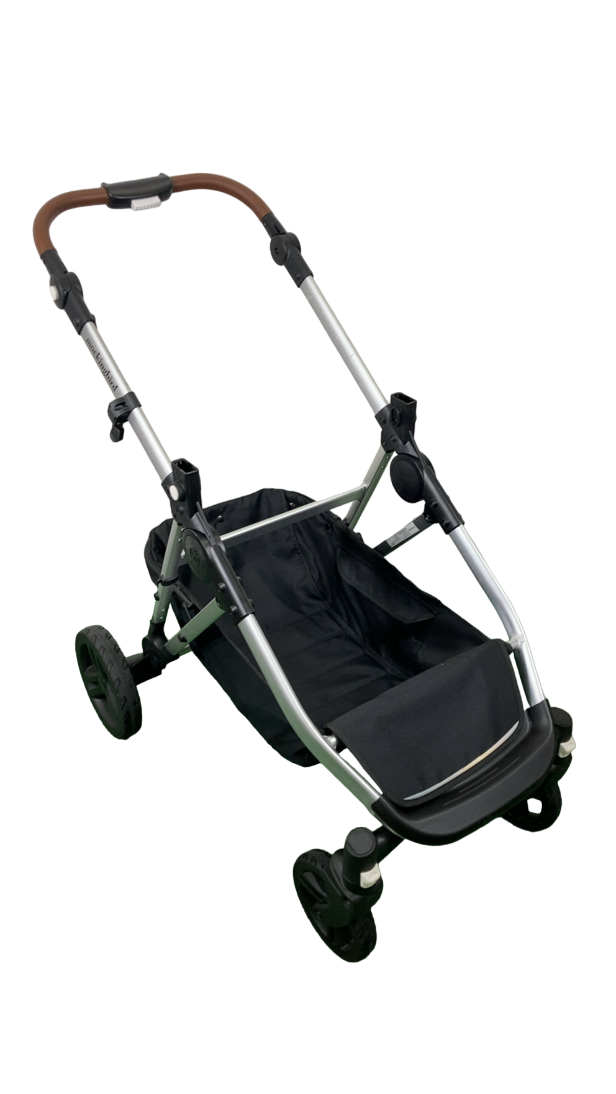 Mockingbird 2.0 Single to Double Stroller Frame, Silver With Penny Lea ...