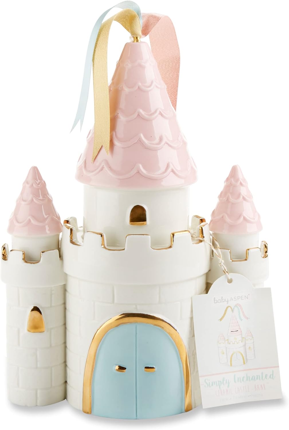Baby Aspen Ceramic Bank, Castle — GoodBuy Gear