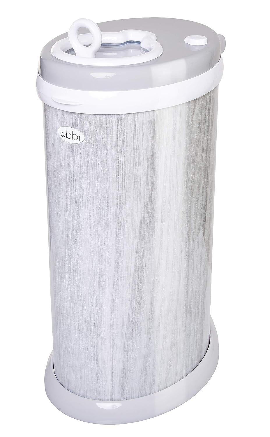 Ubbi Diaper Pail, Gray Woodgrain — GoodBuy Gear