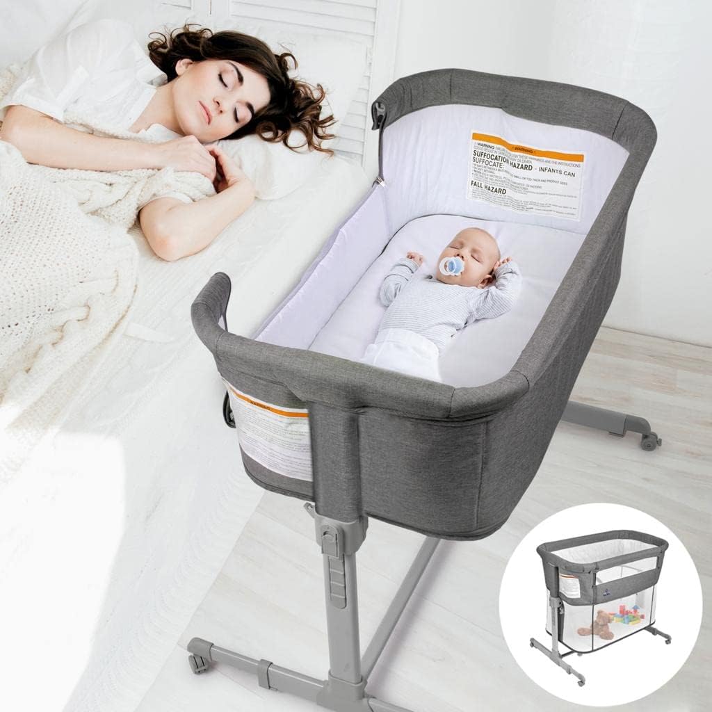 Kooler Things Koola Baby 3 In 1 Bassinet, Grey — GoodBuy Gear