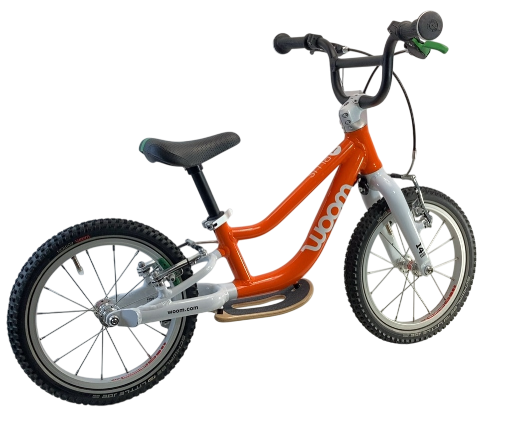 Woom 1 Plus Balance Bike, Flame Orange — GoodBuy Gear