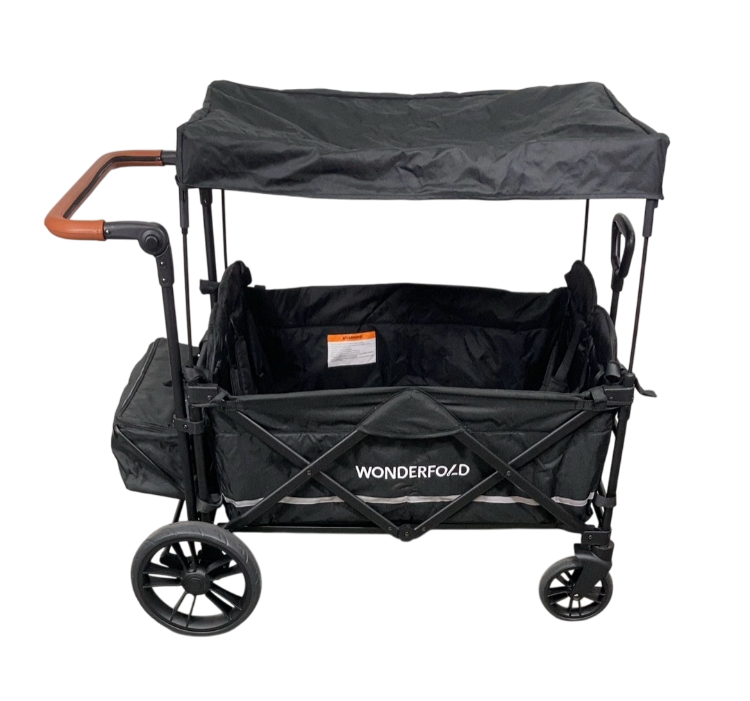 Wonderfold X4 Push & Pull Quad Stroller, 2023, Stealth Black — GoodBuy Gear
