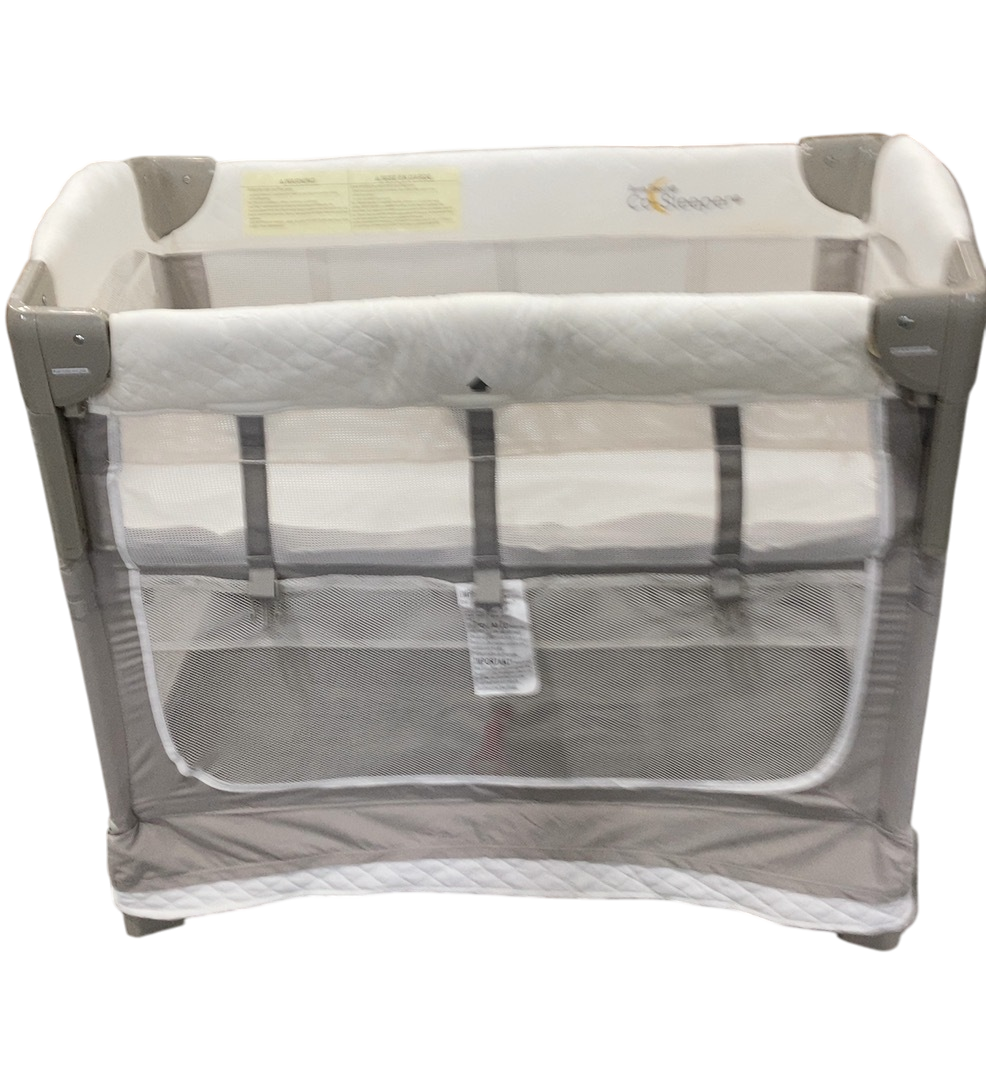 Arm's Reach Mini Co-Sleeper, White/Grey — GoodBuy Gear