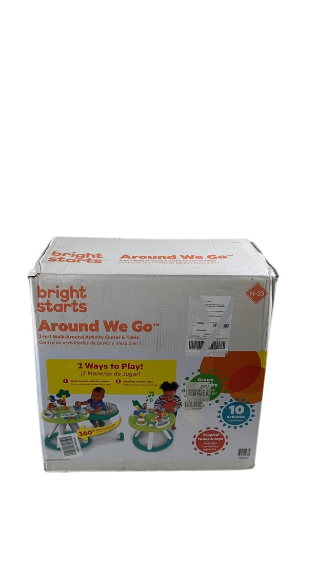 Bright Starts Around We Go 2-In-1 Activity Center, Tropical Cool ...