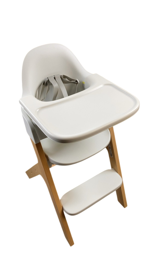 Mockingbird High Chair, 1.0, Natural Beech, White — GoodBuy Gear
