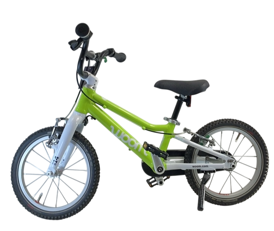 Woom 2 Bike- 14”, Lizard Lime — GoodBuy Gear