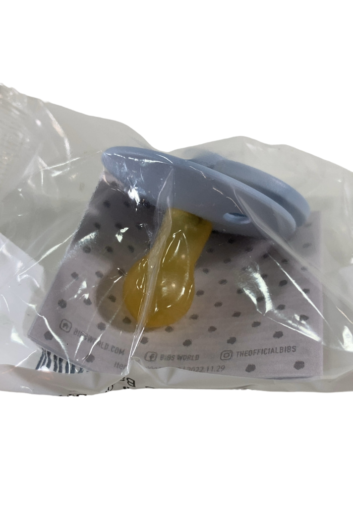 BIBS Natural Pacifier, Size 1, Dusty Blue
