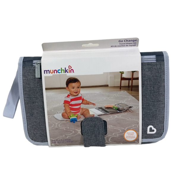 Munchkin Portable Diaper Changing Kit, Grey — GoodBuy Gear