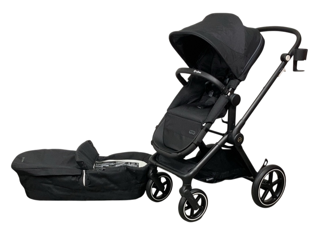 Cybex Eos Lux Stroller, 2024, Moon Black — GoodBuy Gear