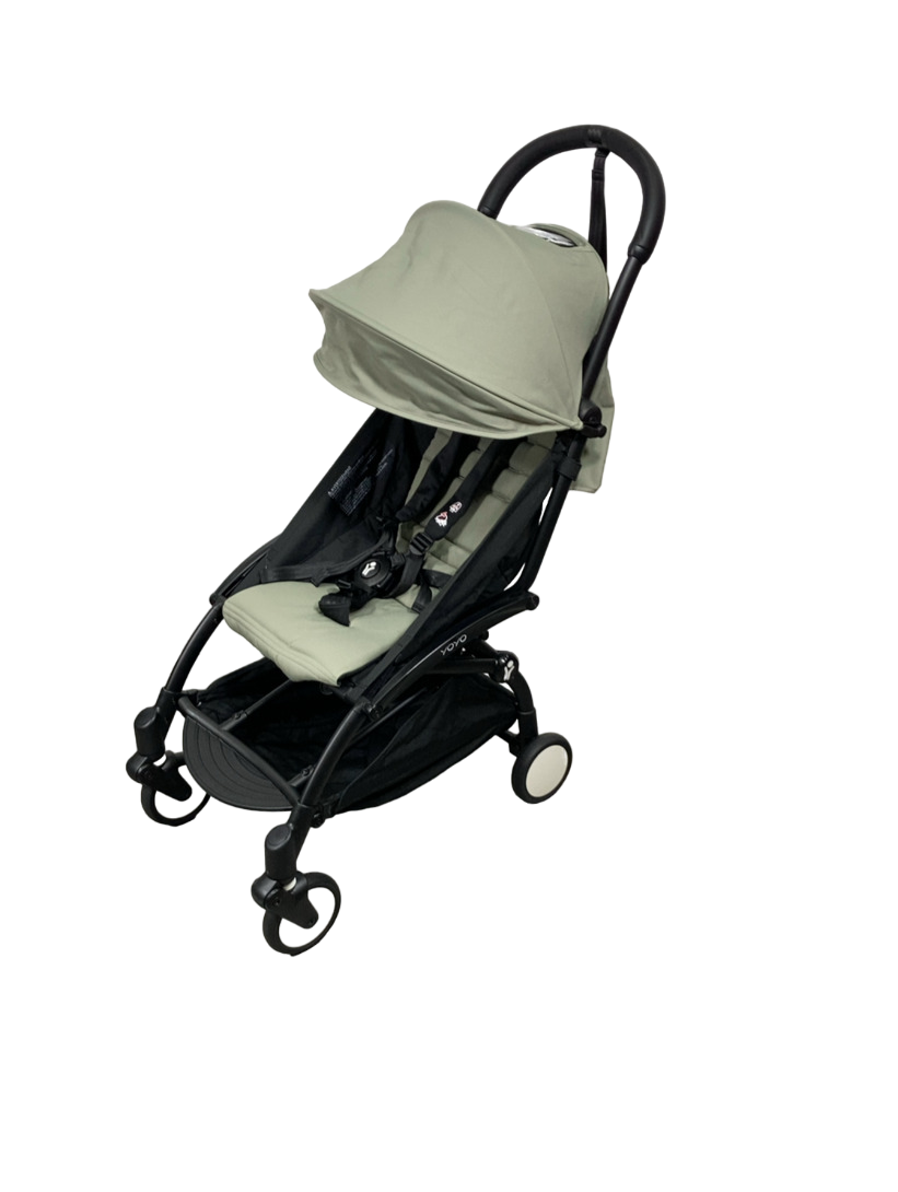 Babyzen YOYO2 Complete Stroller, 2022, Black with Olive — GoodBuy Gear