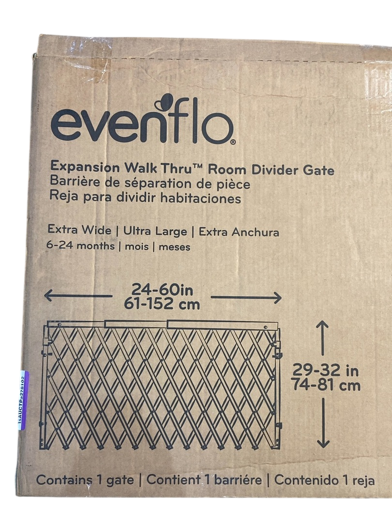 Evenflo Expansion Walk Thru Room Divider Gate, Natural — GoodBuy Gear