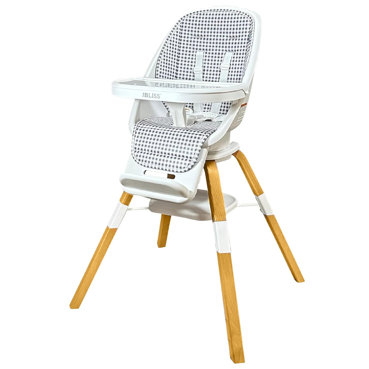 TruBliss 2-in-1 Turn-a-Tot High Chair, Gingham — GoodBuy Gear
