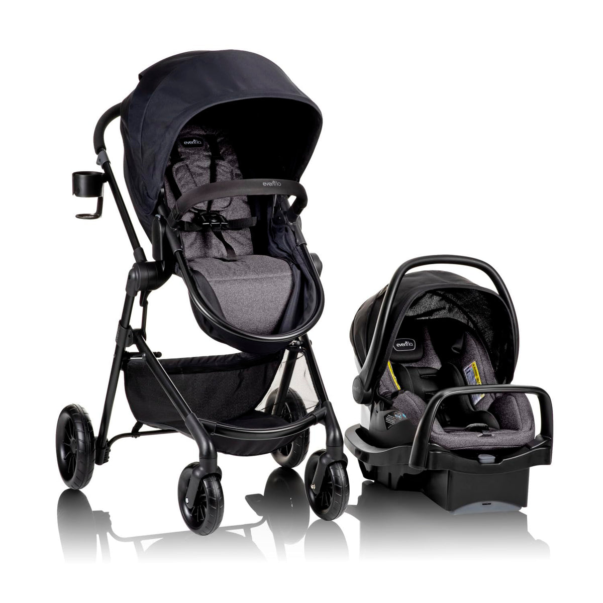 Evenflo Pivot Modular Travel System, Casual Grey, 2025 — GoodBuy Gear
