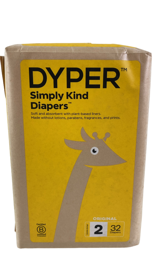 DYPER Bamboo Diapers, Size 2, 32 Count — GoodBuy Gear