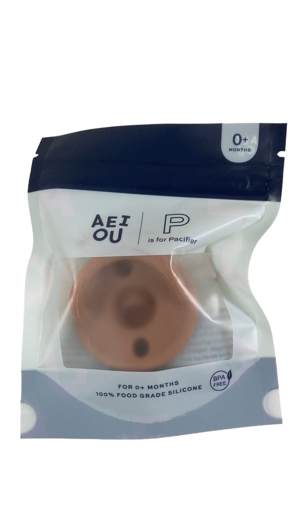 AEIOU Silicone Pacifier, 1 Pack, Clay — GoodBuy Gear