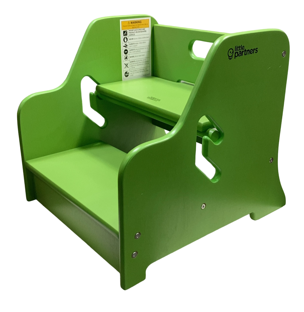 Little Partners Toddler Step Up Stool, Apple Green