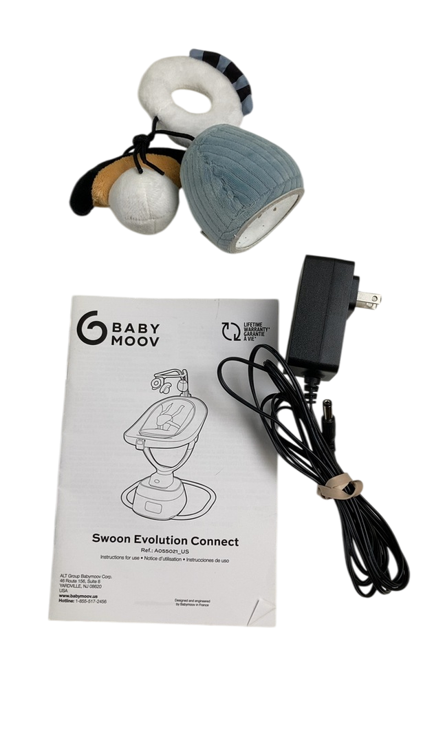 Babymoov Swoon Evolution Smart Baby Swing, Cream/Black — GoodBuy Gear