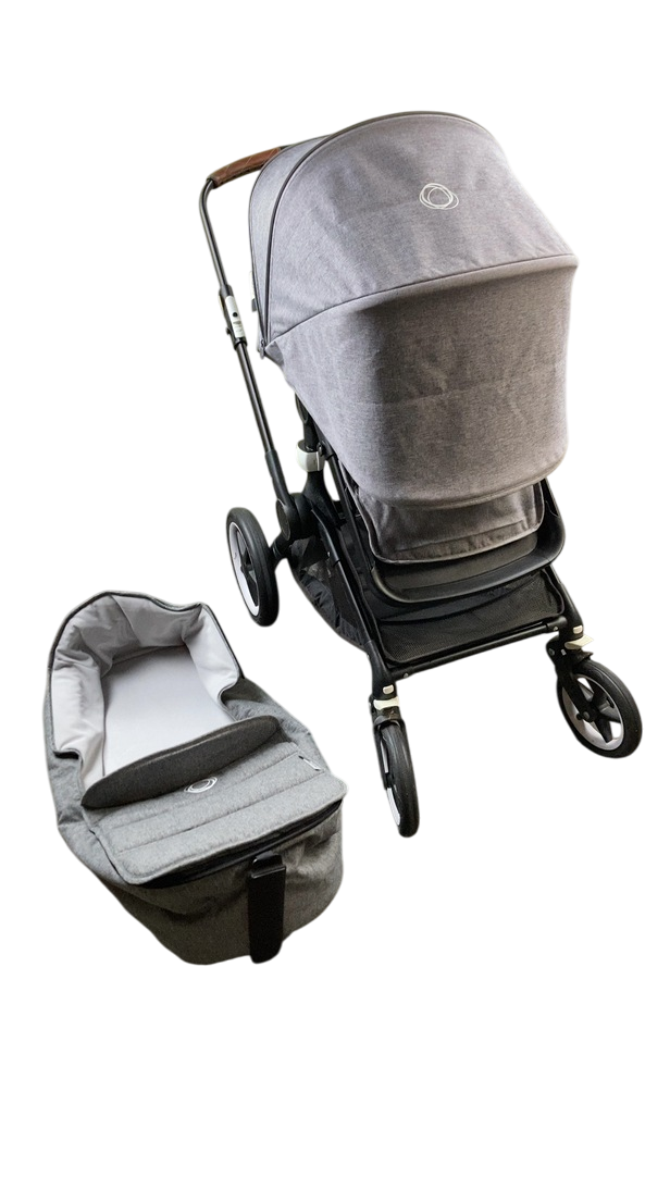 Bugaboo Fox Stroller, 2018, Black, Grey Melange, Grey Melange — GoodBuy ...