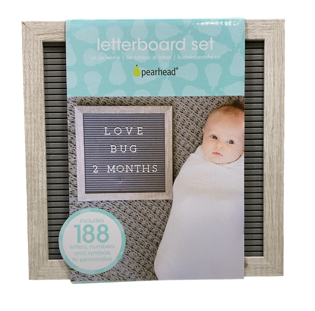 Pearhead Letterboard Set, Light Grey — GoodBuy Gear