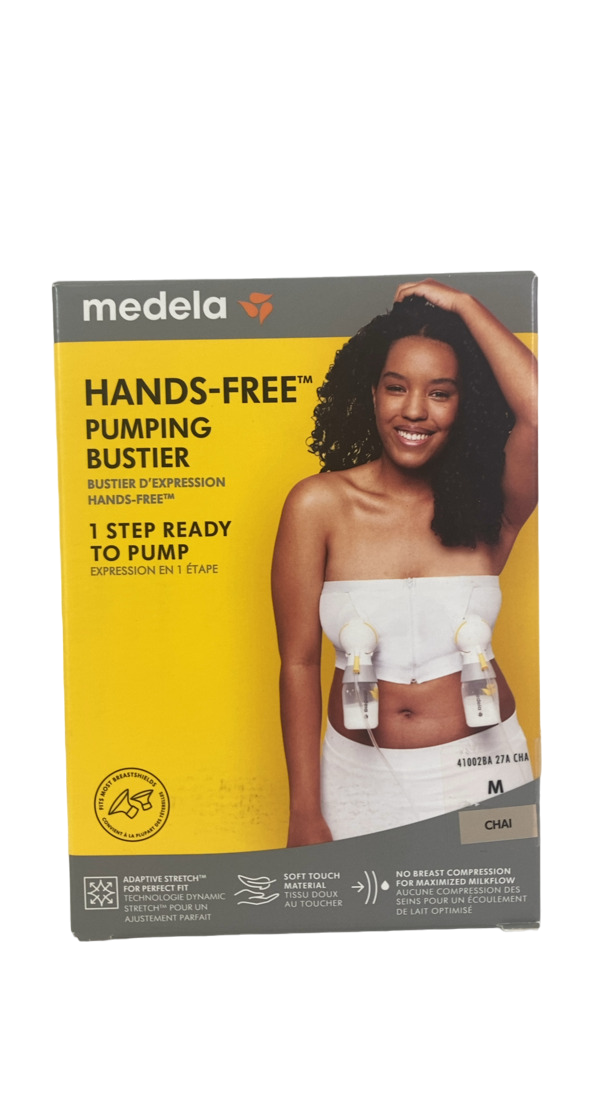 Medela Easy Expression Hands Free Pumping Bra Bustier, Medium, Nude ...