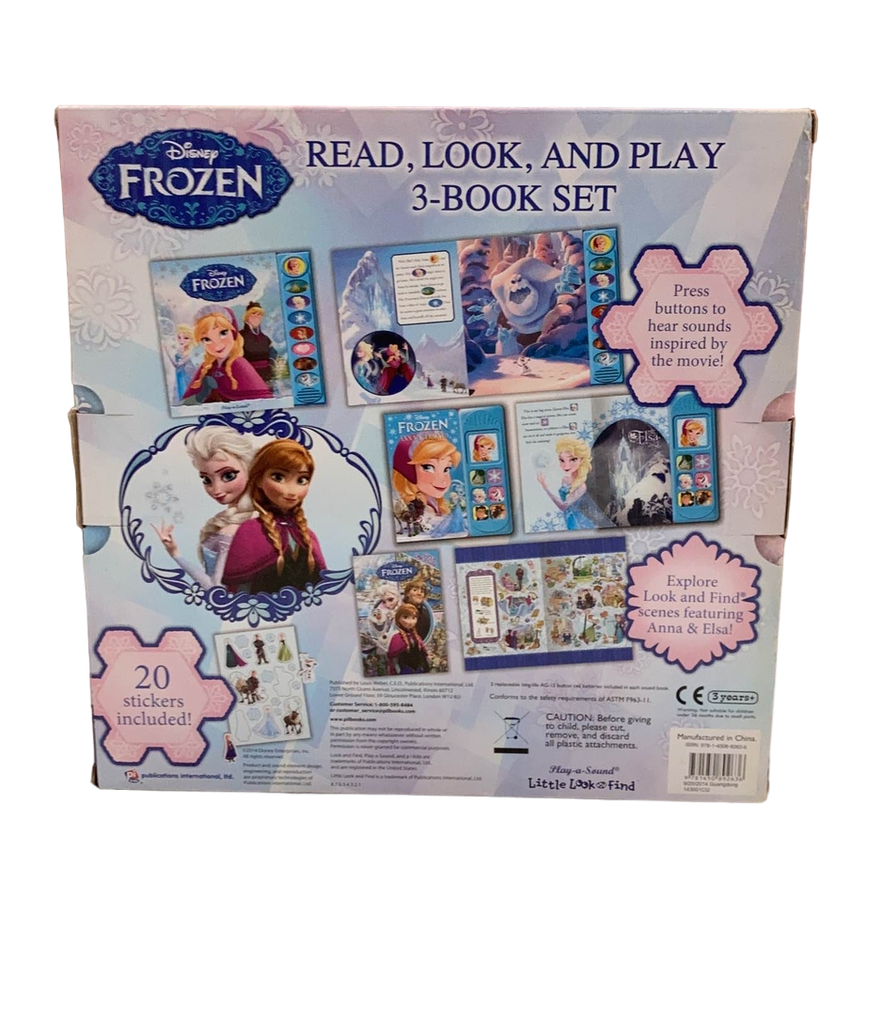 Disney Frozen Read, Look, Play Book Set