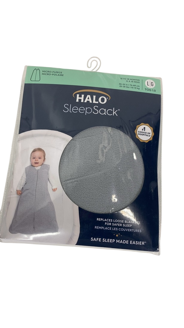 Halo Micro-Fleece SleepSack, Gray, Large — GoodBuy Gear