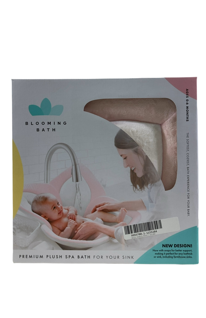 Blooming Bath Lotus Baby Bath Seat, Pink/White/Grey — GoodBuy Gear