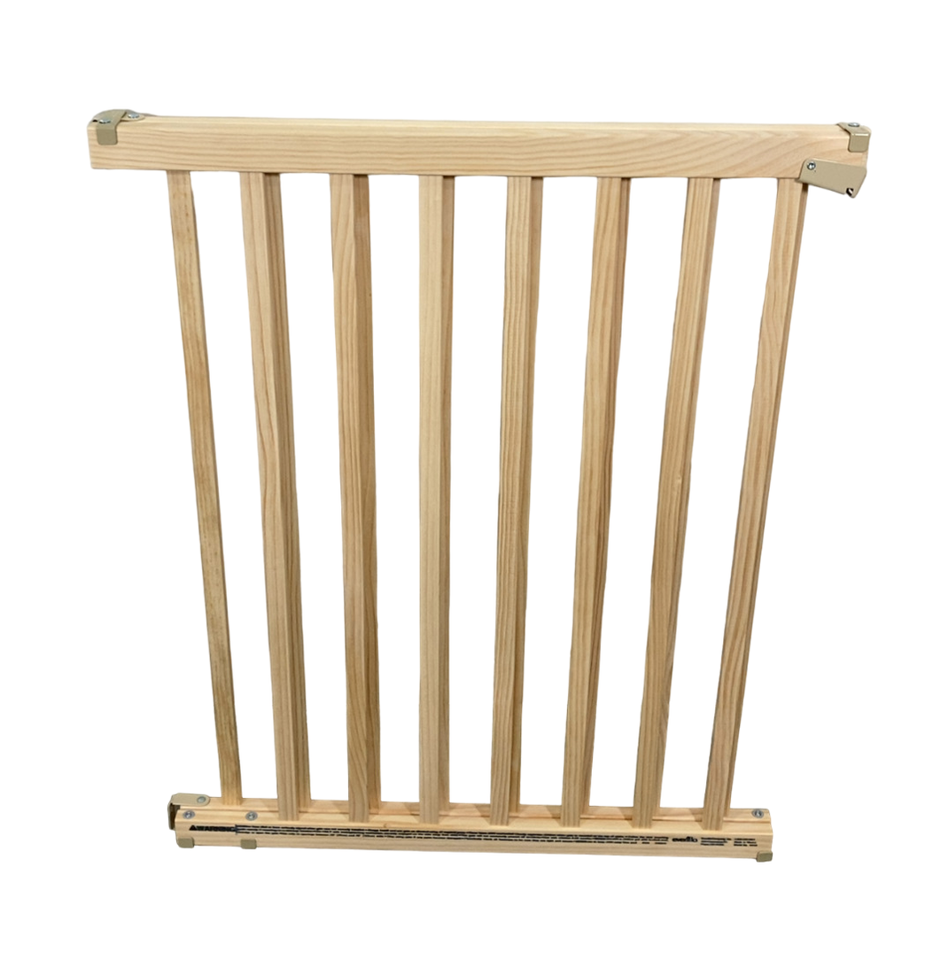 Evenflo Easy Walk-Thru Top Of Stairs Gate, Natural Wood — GoodBuy Gear