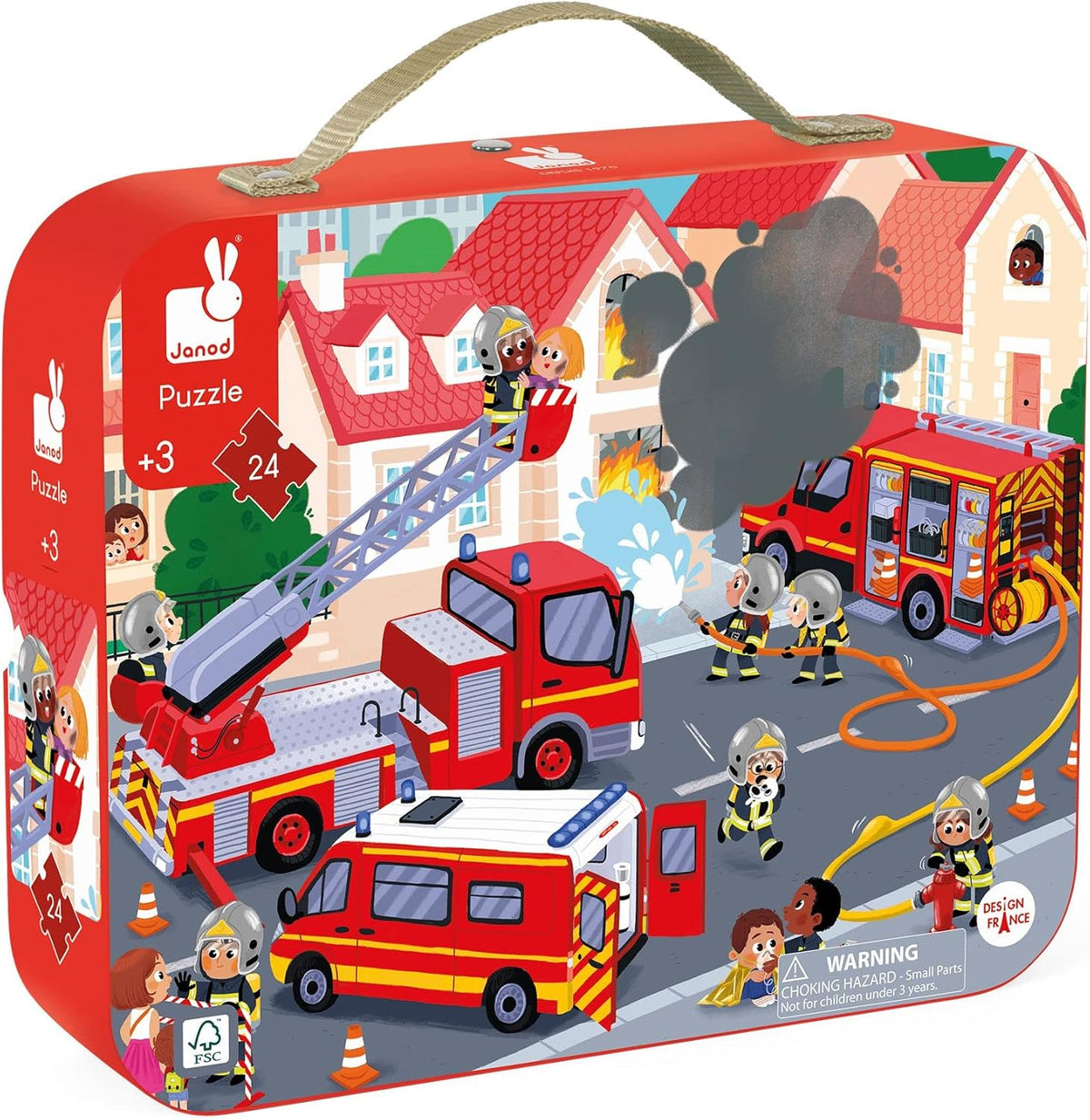 Janod 24-Piece Firefighters Puzzle — GoodBuy Gear