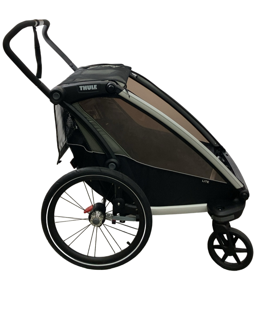 Thule Chariot Lite Bike Trailer Stroller 2 Seat, 2021, Agave-Black