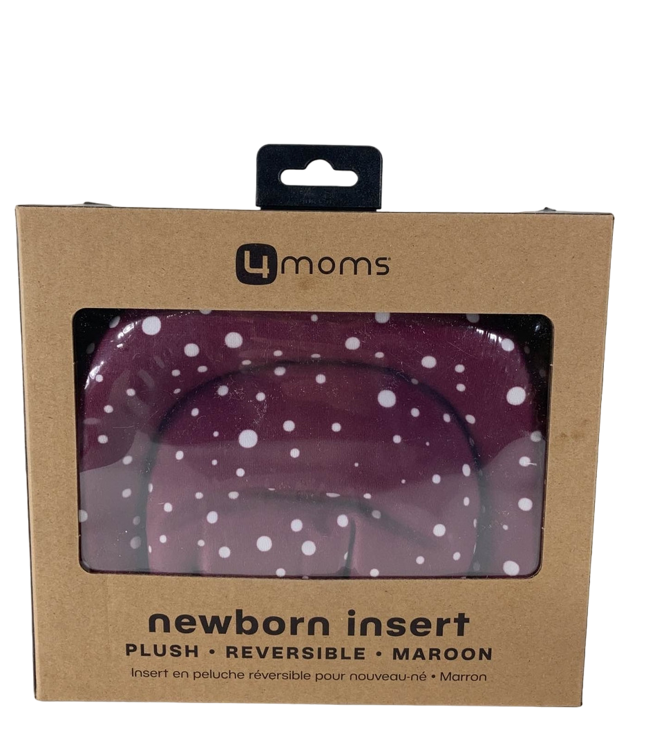 4moms Reversible Newborn Insert (new), Maroon Plush — GoodBuy Gear