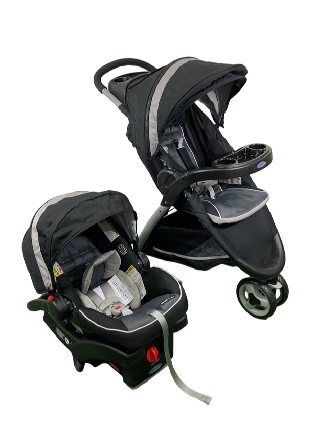 Graco FastAction Fold Sport Click Connect Travel System, 2023, Gotham ...
