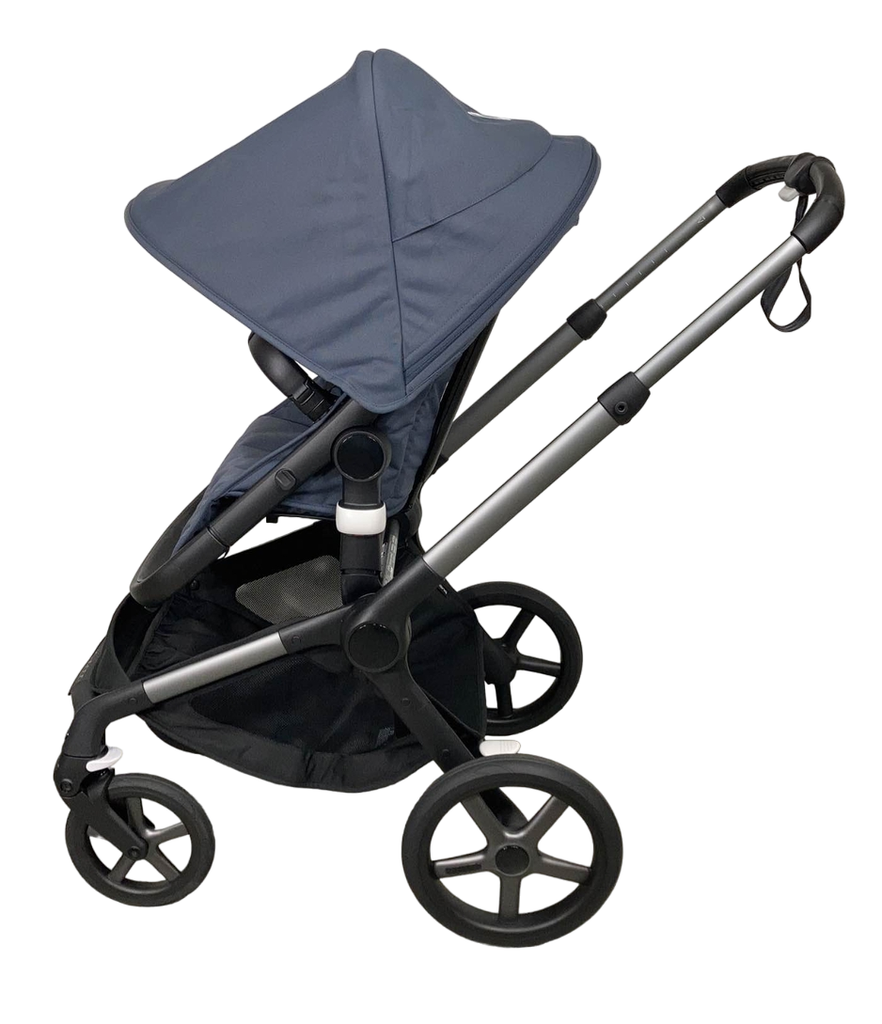 Bugaboo Fox 5 Stroller, 2022, Graphite Frame, Stormy Blue